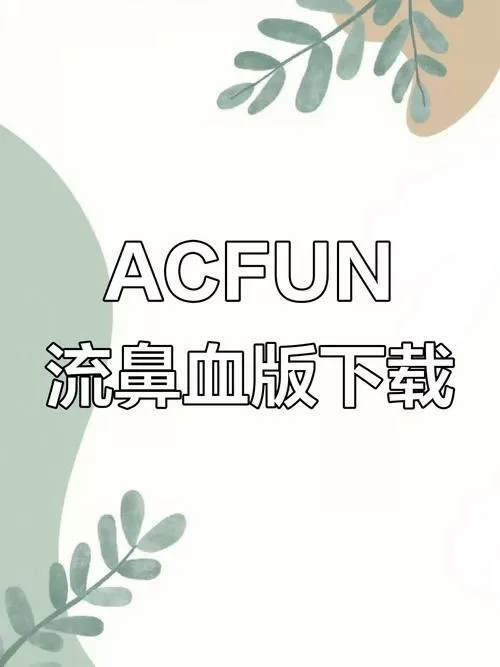 acfun流鼻血轻量版下载图标