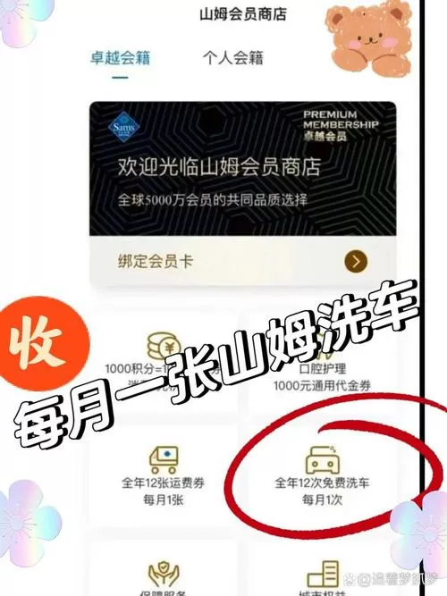 山姆会员卡免费洗车图标