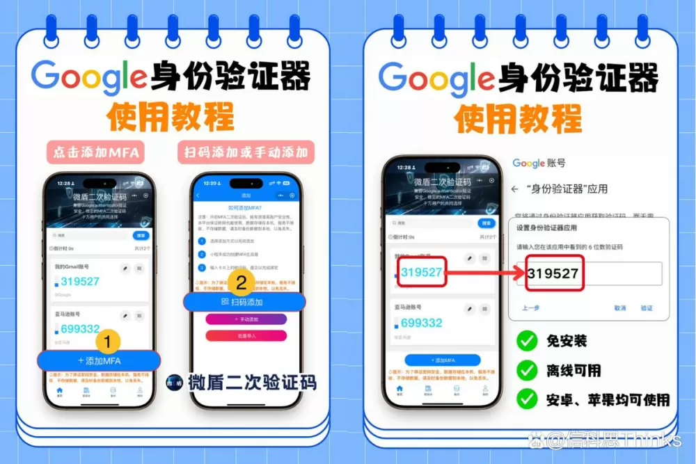 绑定谷歌身份验证器图标