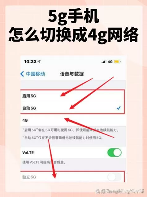 安卓手机5g改4g设置截图