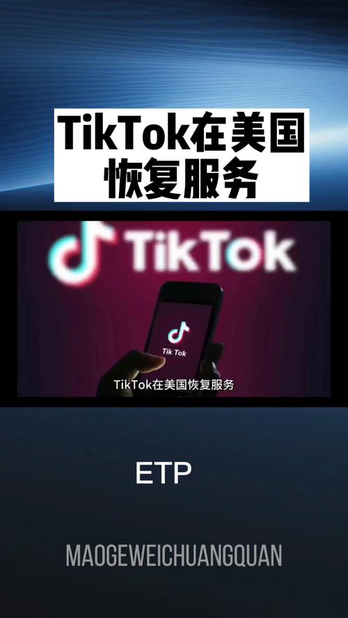 TikTok在美国恢复上线截图