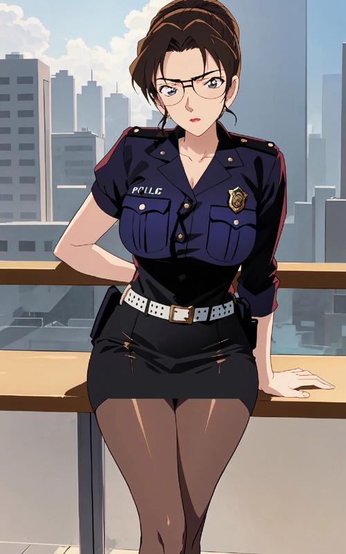 动漫女孩警察