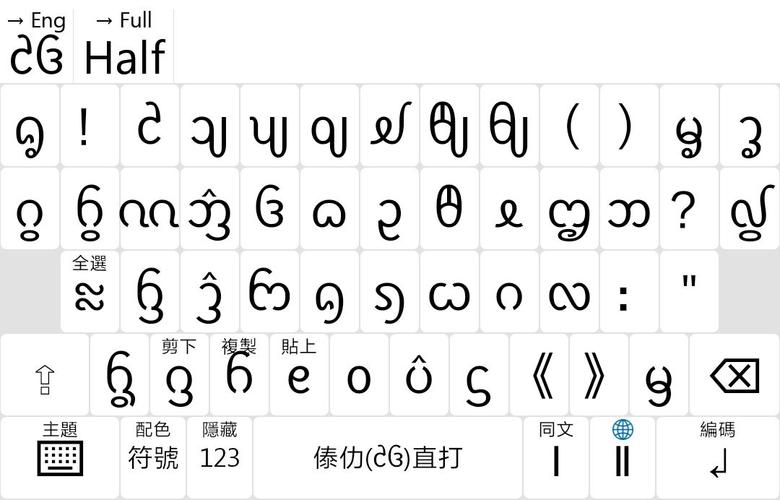 新傣文输入法手机版截图