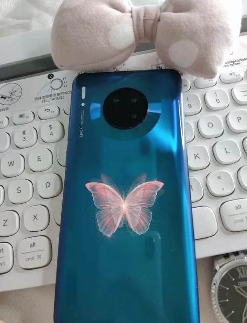 华为mate30中间有个白点截图