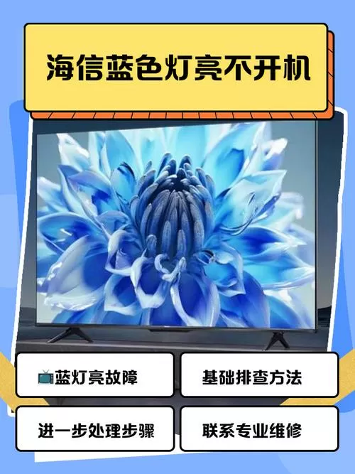 电视打不开但是亮蓝色灯图标