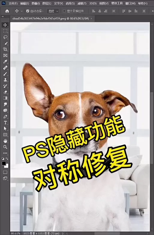 ps左右脸对称调整