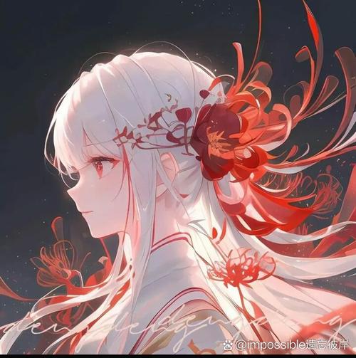 彼岸花闺蜜头像两人成对永久会员版图标