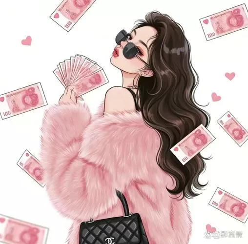 暴富美女头像图标