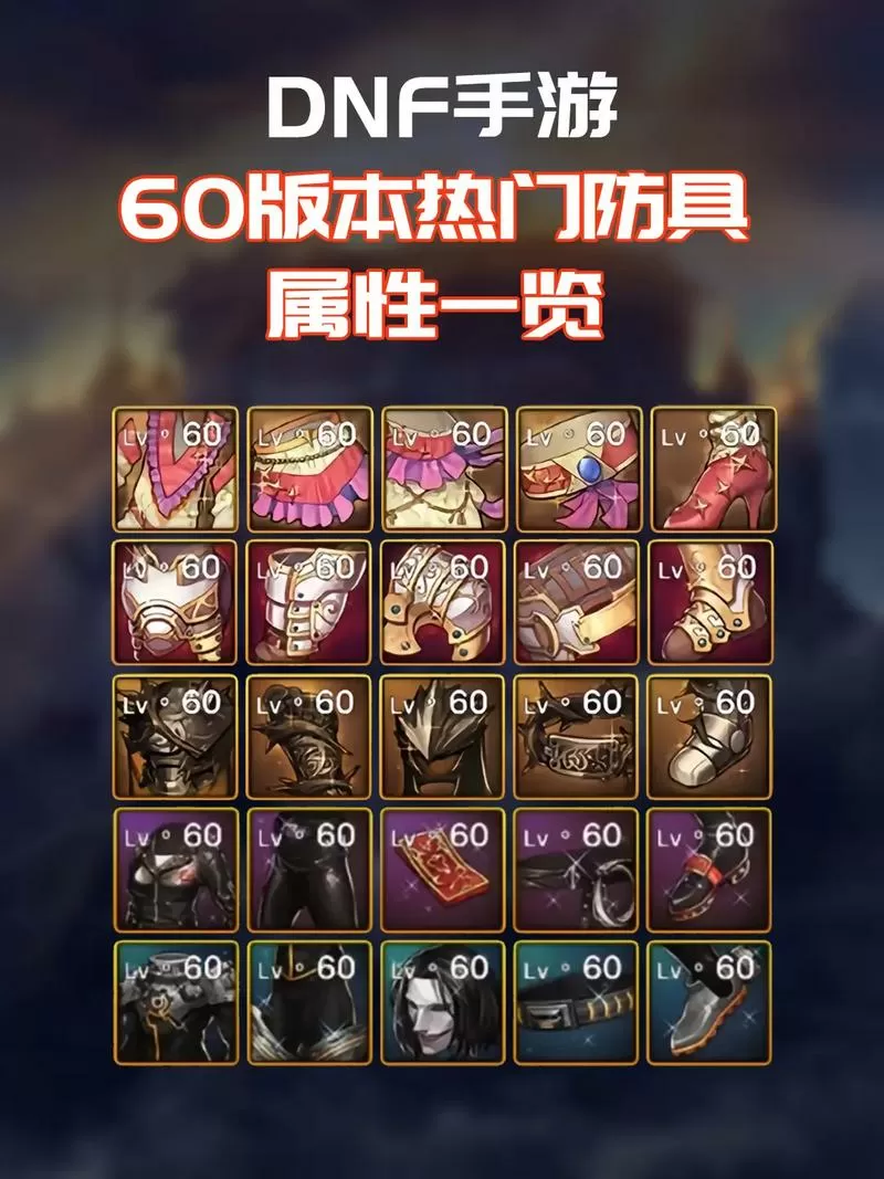 dnf60版本装备图鉴截图