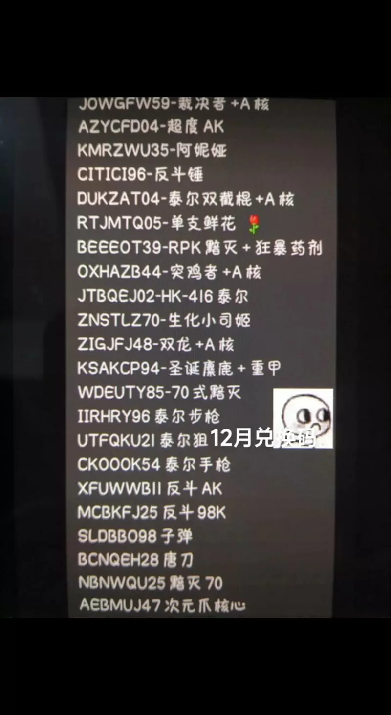 全民枪神激活码大全2021截图