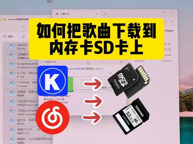 在会员期间下载音乐到内存卡上截图