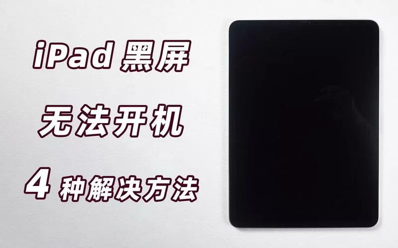 ipad打开黑屏还有语音提示图标