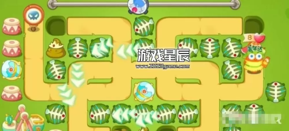 保卫萝卜3游乐场第20关攻略图解