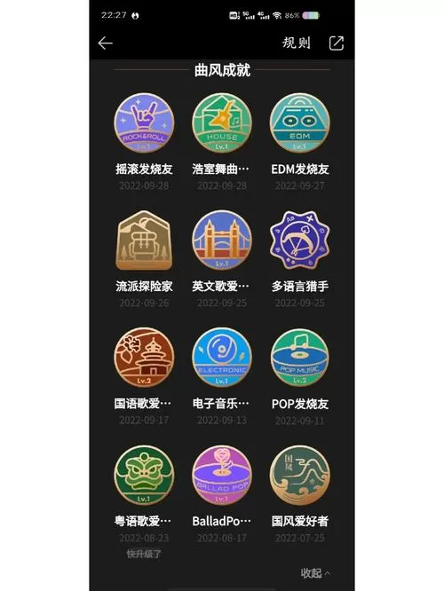 qq音乐新版本的勋章墙在哪里截图