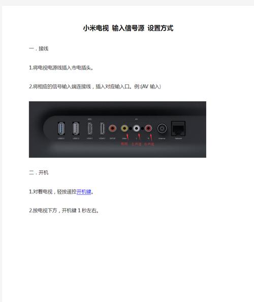 小米电视输入源怎么选择