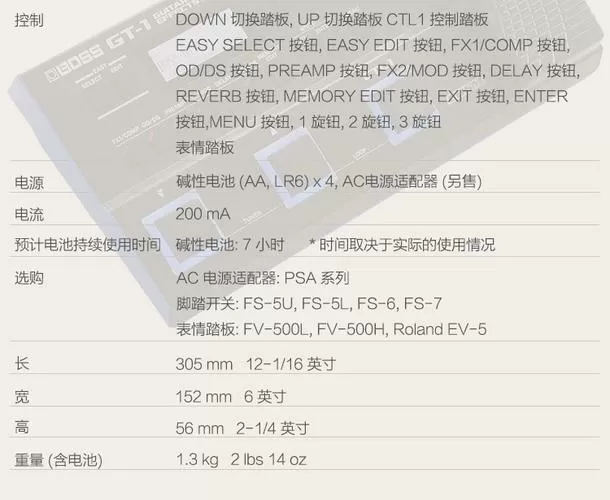 gt100效果器中文说明书图标