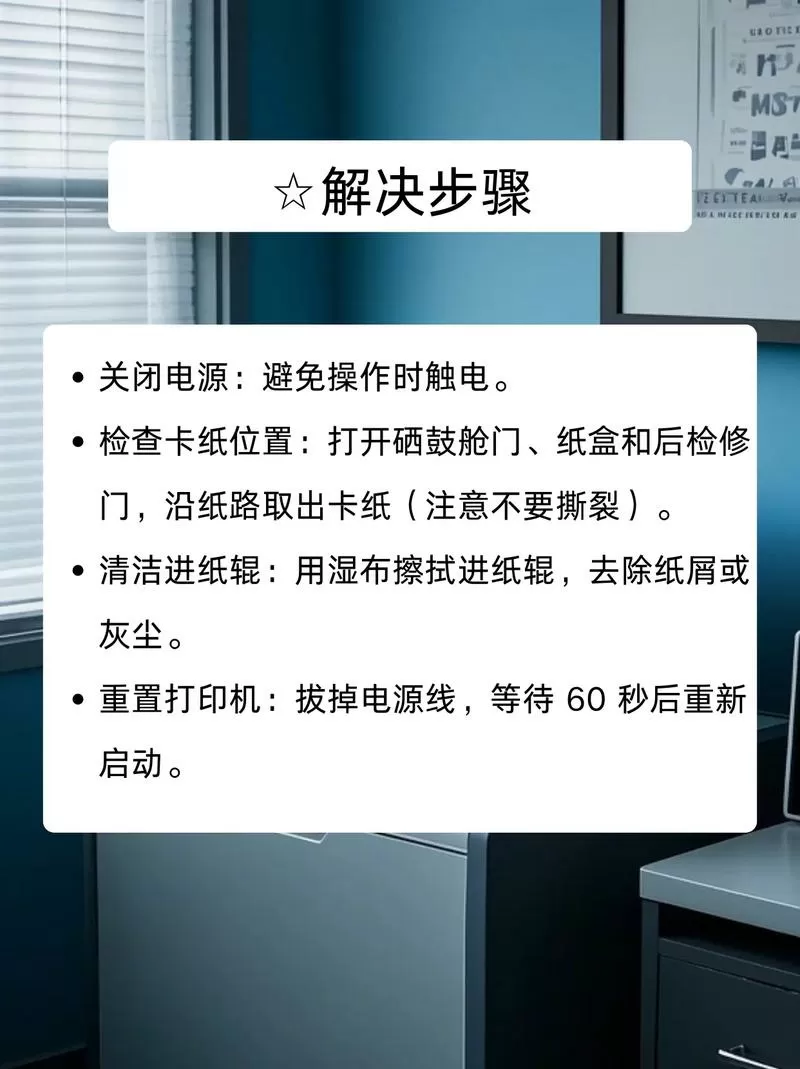 打印机里面的纸卡住了怎么办