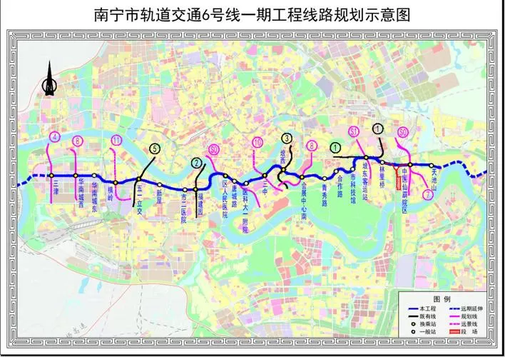 南宁地铁5号线北延最新规划图标