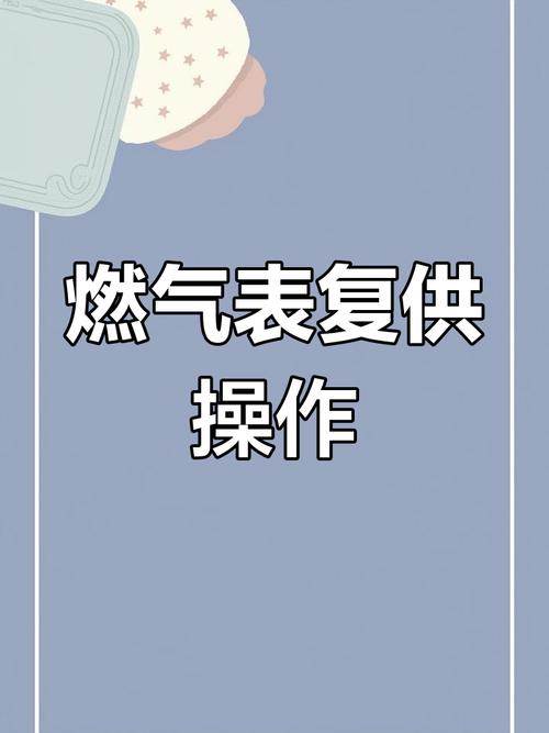 燃气欠费重启恢复步骤截图
