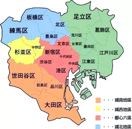 日本东京地图中文版高清可放大