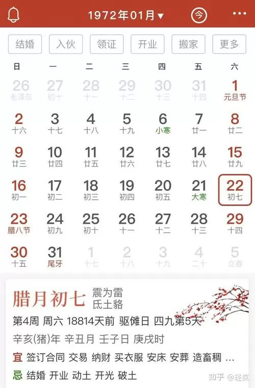 1971年农历阳历表查询图标