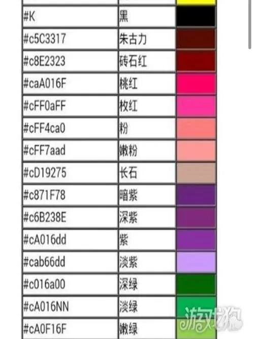 迷你世界彩色字体大全78种颜色图标