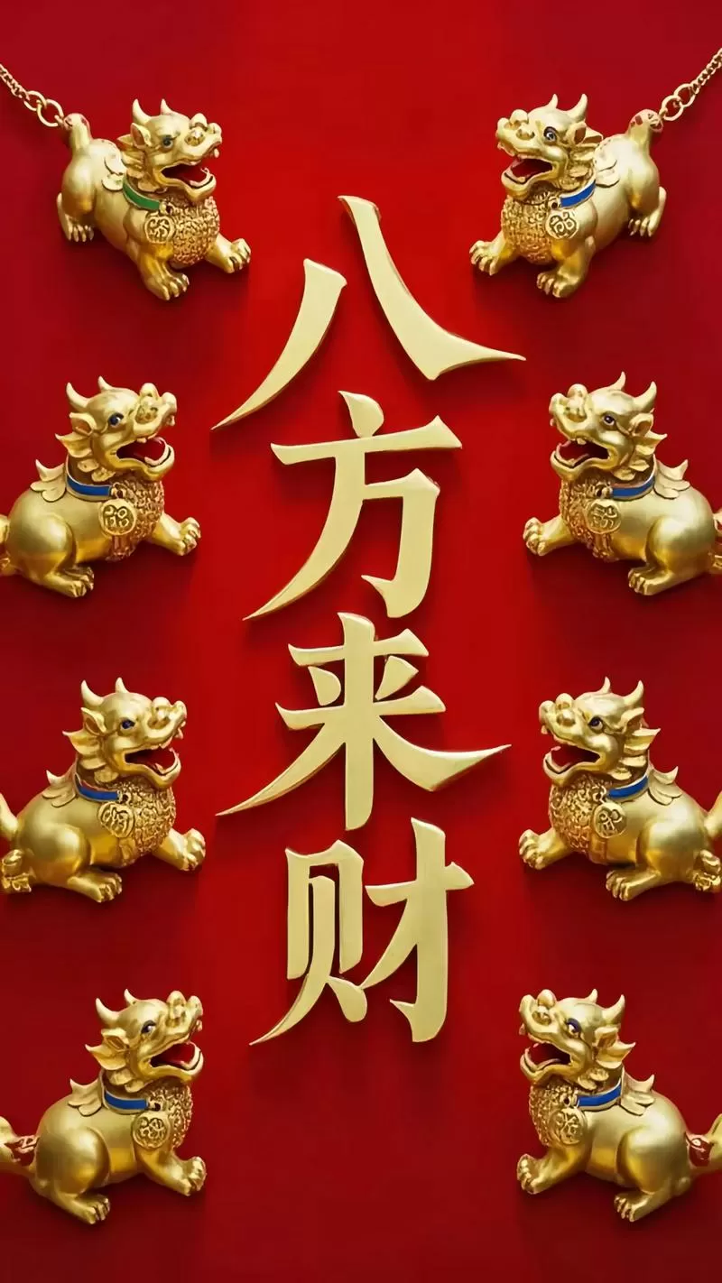 招财引财聚财旺财壁纸图标