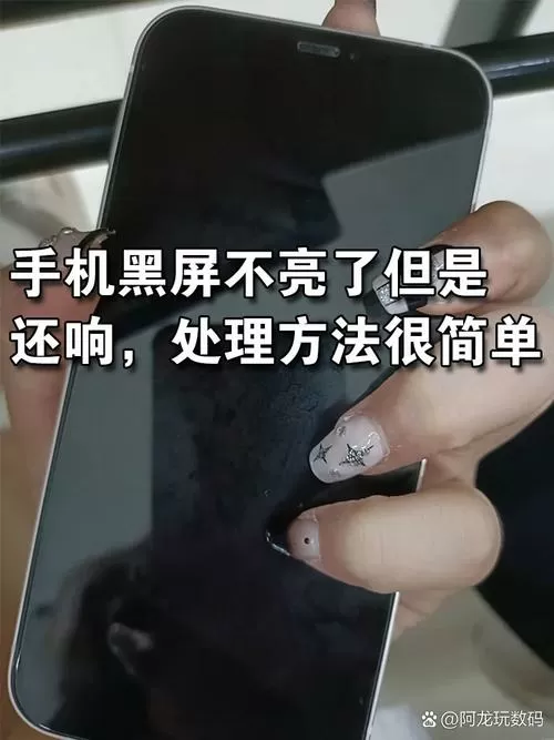 手机黑屏不亮了但是还响图标