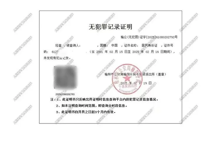 公安网无犯罪记录证明图标