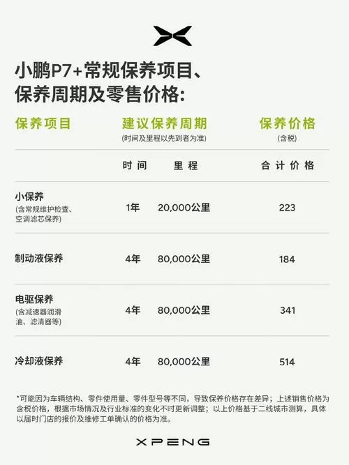 小鹏p7保养手册图标
