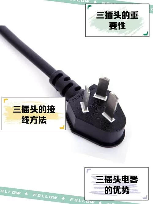 三孔插头分别是什么线图标