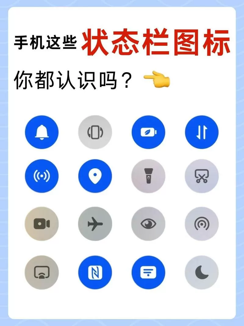 手机通知栏符号大全截图