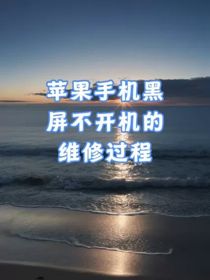 苹果手机视频是黑的是怎么回事截图