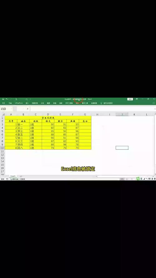 表格颜色锁定怎么去除图标