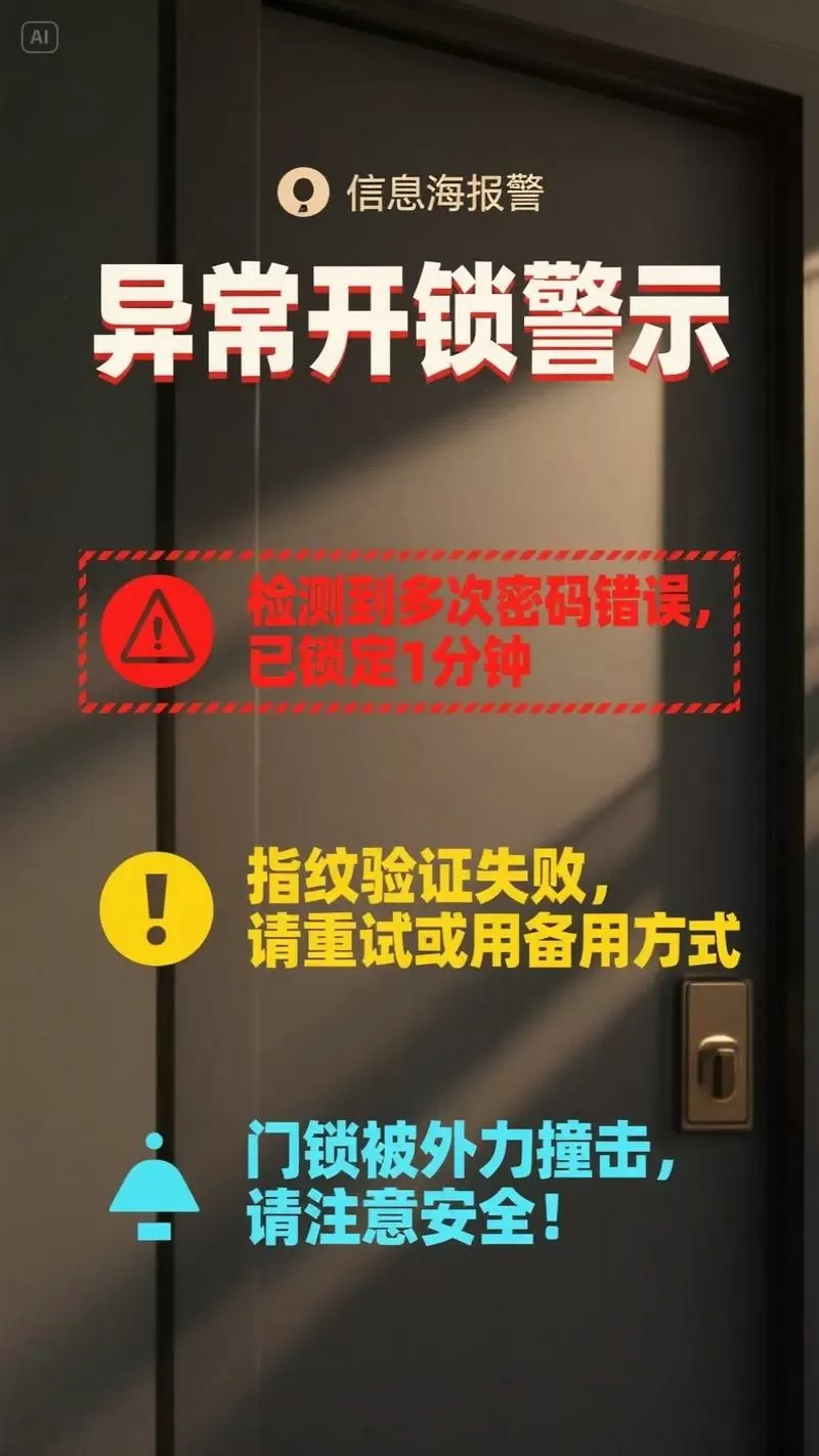 指纹锁打不开报警怎么解除截图