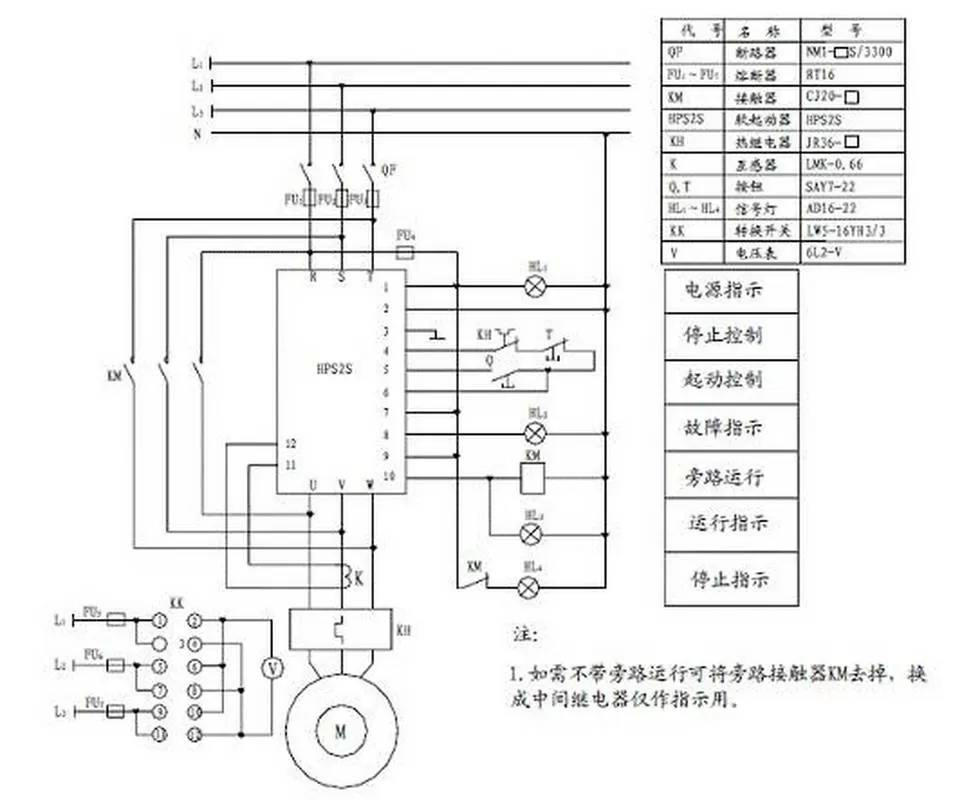 高压软启动器工作原理图标