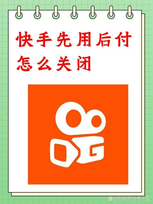 快手中的先用后付怎么关掉图标