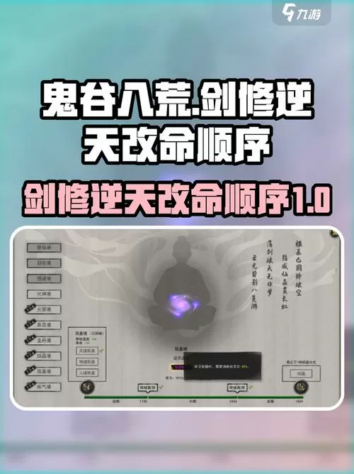 鬼谷八荒剑修t0逆天改命搭配图标
