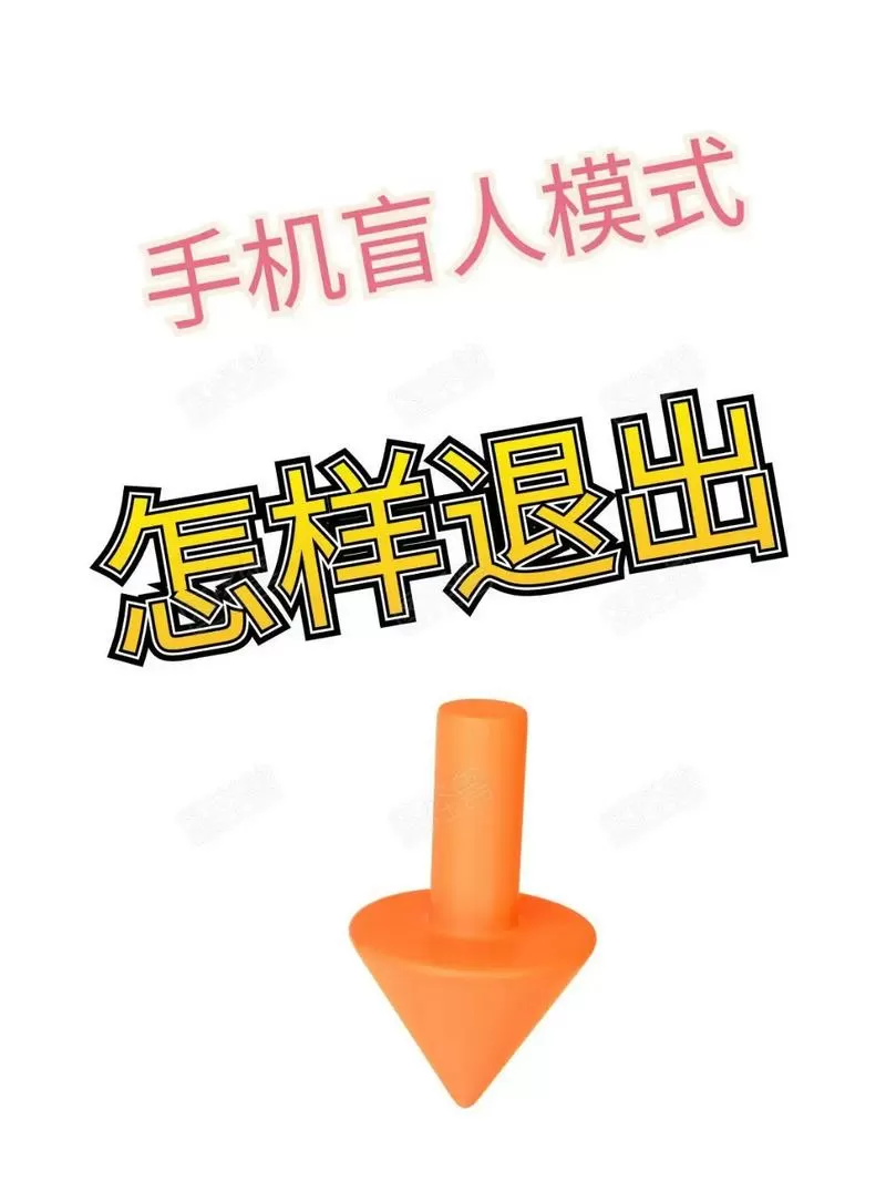 手机不小心按到盲人使用该怎么退出图标
