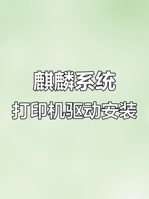 银河麒麟系统如何安装打印机驱动图标
