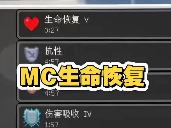 我的世界生命提升指令是什么