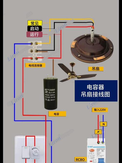 吊扇电容怎么接线视频截图