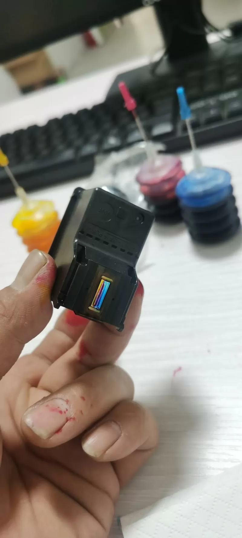 惠普2700打印机加墨水步骤图标