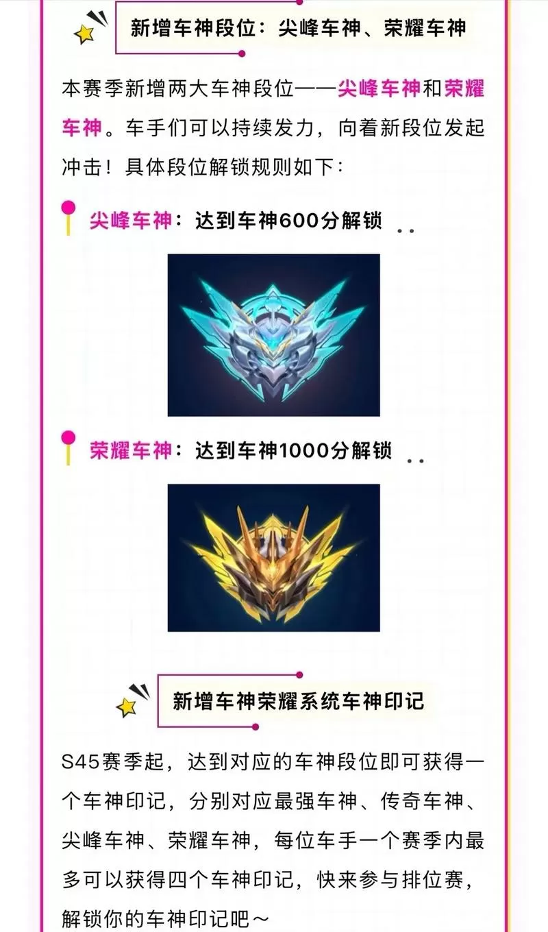 qq飞车车神掉多少段位