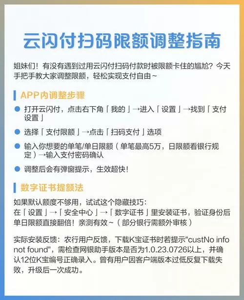 云闪付限制额度怎么办