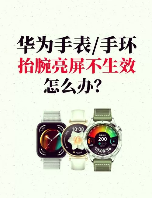 智能手表为什么抬腕亮屏不亮图标
