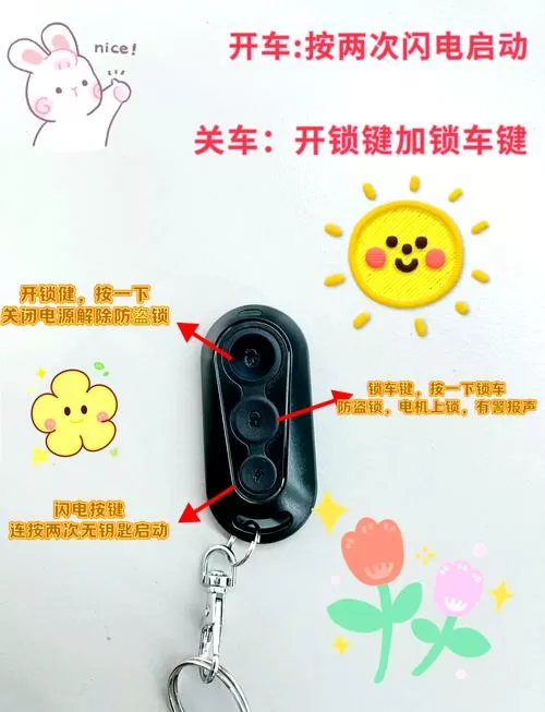 电瓶车遥控器配对步骤图标