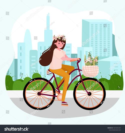 女生骑单车加速永久截图