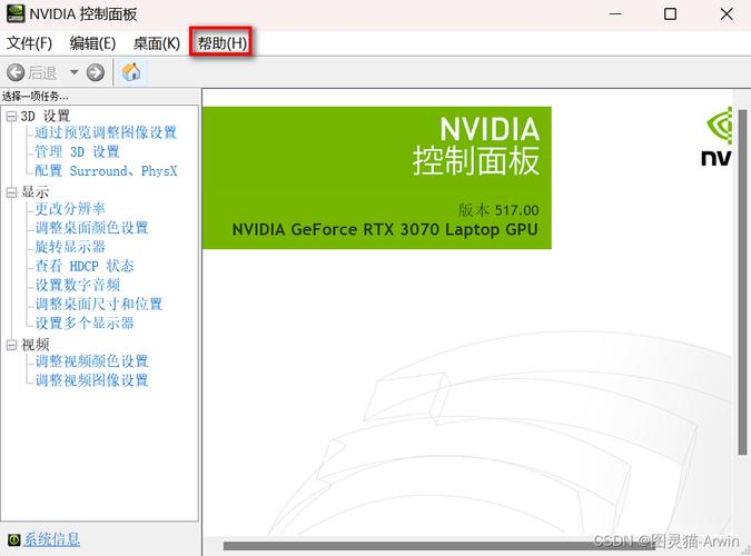 安装nvidia控制面板中文版图标