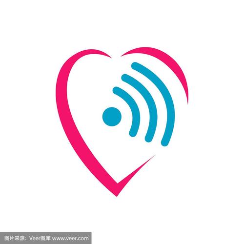 爱心WiFi图标